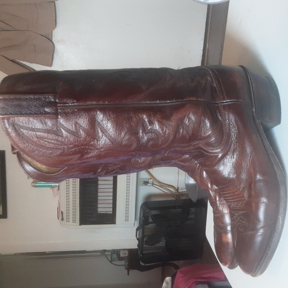Dan Post | Shoes | Vintage Dan Post Aged Leather Western Cowboy Boots ...